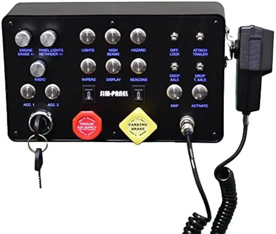 SIM-PANEL Classic ATS/ETS2 Button Box for American Truck Simulator (ATS ...