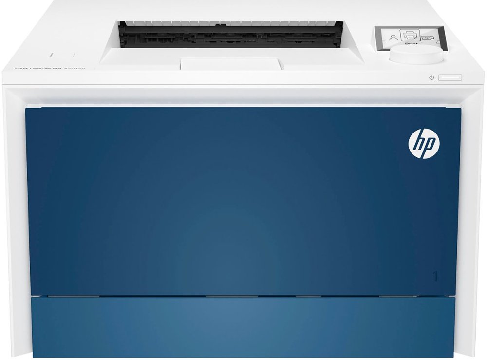 HP - LaserJet Pro 4201dn Color Laser Printer - White/Blue - Utah Outlet