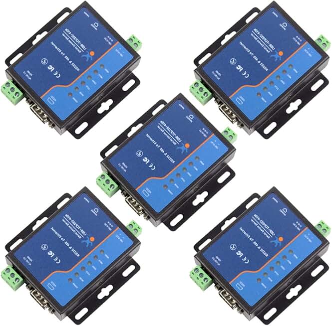 JMT USR-TCP232-410S Industrial RS232/RS485 Serial to Ethernet Converters Support Modbus RTU ...