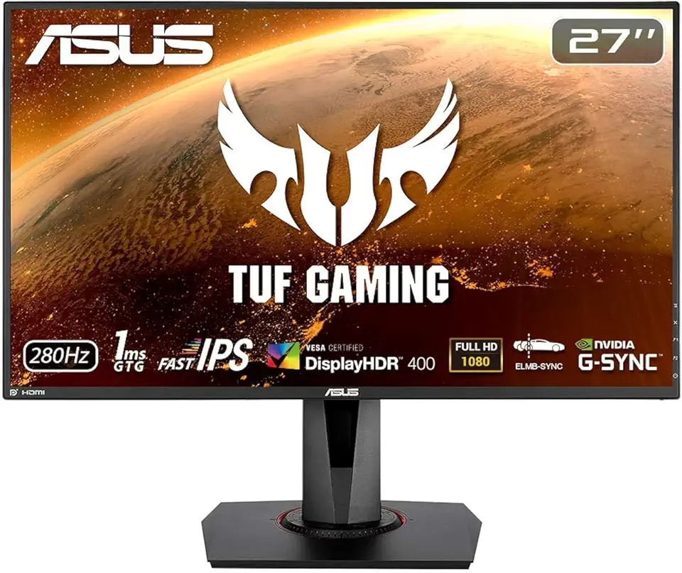 ASUS TUF Gaming VG279QM 27” HDR Monitor, 1080P Full HD (1920 x 1080 ...