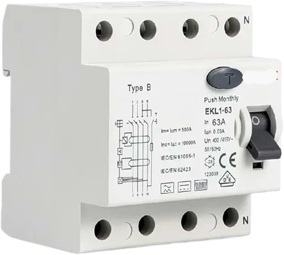 RCD Type B Evse 4P 4Poles AC Earth Leakage Circuit Breakers RCCB 40a ...