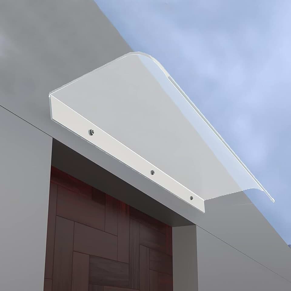 Outdoor Garden Canopy,Transparent Front Door Canopy,Porch Awning ...