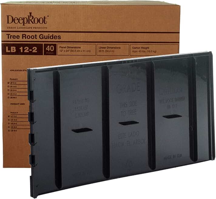 Tree Root Barrier, Versatile Tree Circle Weed Barrier, 90° Vertical ...