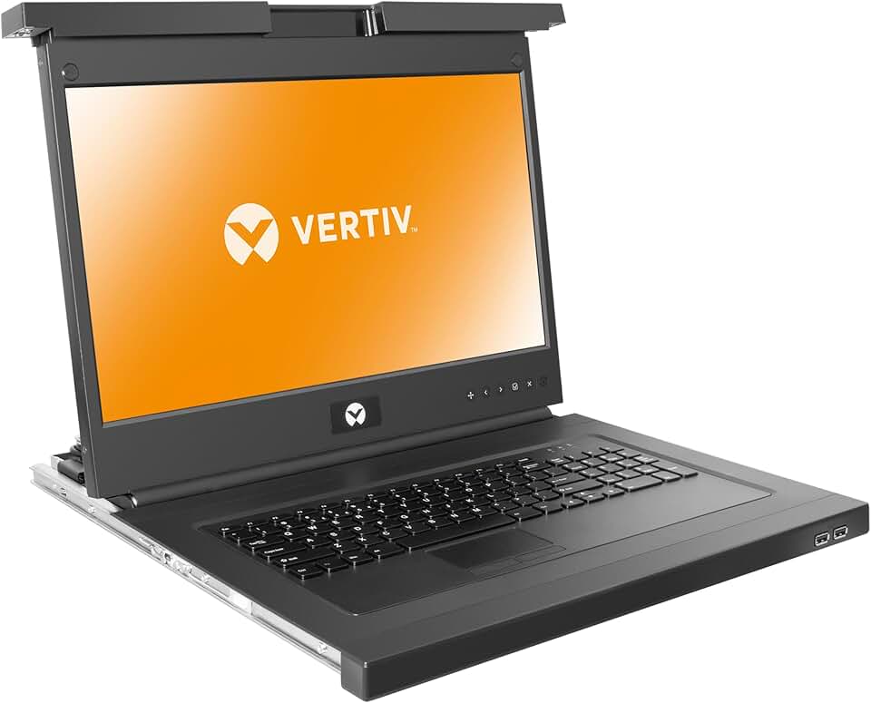 Avocent KVM Rack Mount Console| 1U LCD Tray | 18.5” LCD Widescreen ...