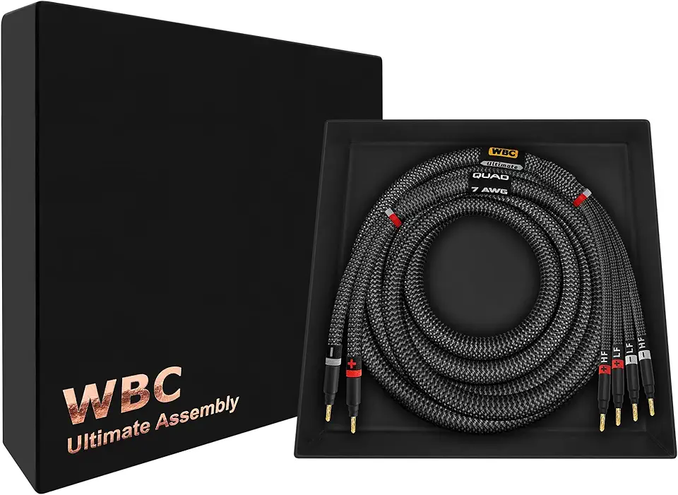 WORLDS BEST CABLES 25 Foot Ultimate - 7 AWG - Ultra-Pure OFC - Premium ...