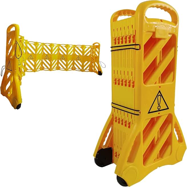 13 Foot Portable Driveway Fence Safety Barriers Barricade Expandable ...