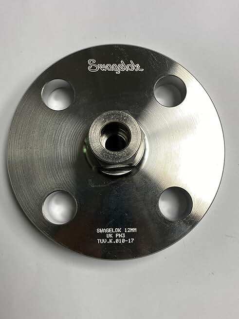 Stainless Steel ANSI Flange Adapter, 12 mm Swagelok Tube Fitting, NPS 1 ...