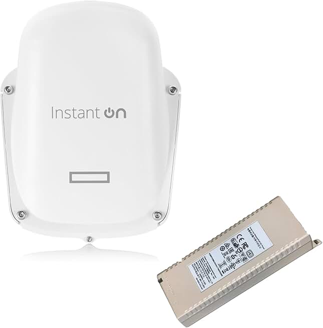 HPE Networking Instant On AP32 WiFi 6 AP & PoE Injector Bundle | AP27 (S1T36A) & PoE Injector ...