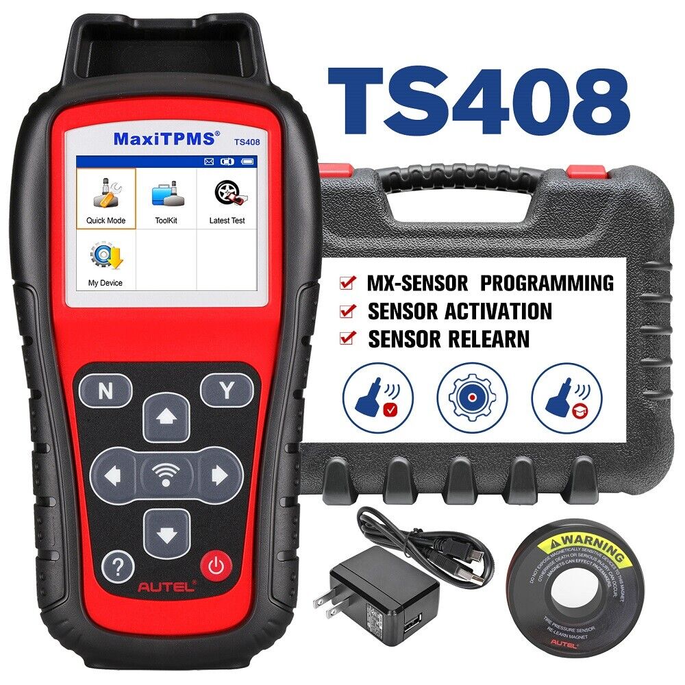 Autel TPMS Relearn Tool TS408, TPMS Reset, Sensor Activation, Program ...