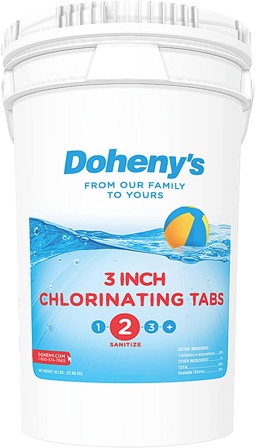 Doheny S 3 Inch Swimming Pool Chlorine Tablets 50 Lbs