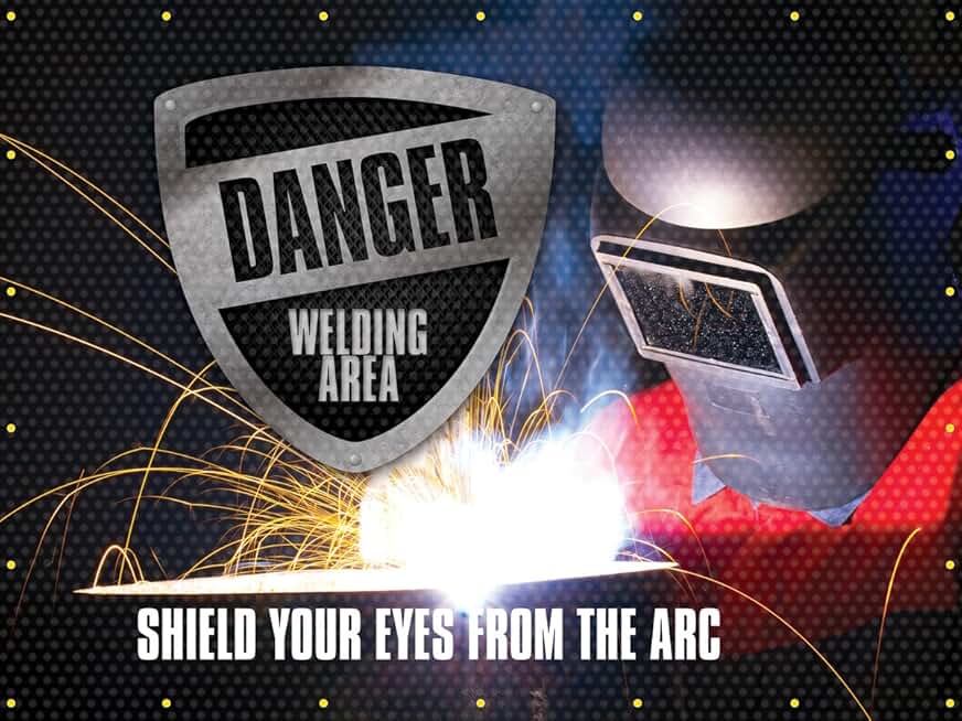 Accuform Signs Pwd102Rd Translucent Vinyl Welding Screen, Shield Design ...