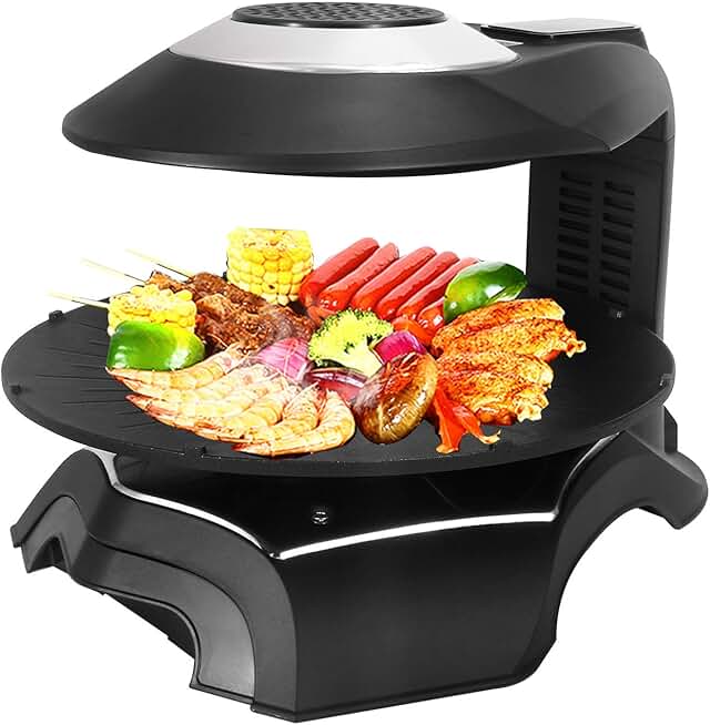 NEWTRY 3D Infrared Electric Griddles Barbecue Oven Commercial Home ...