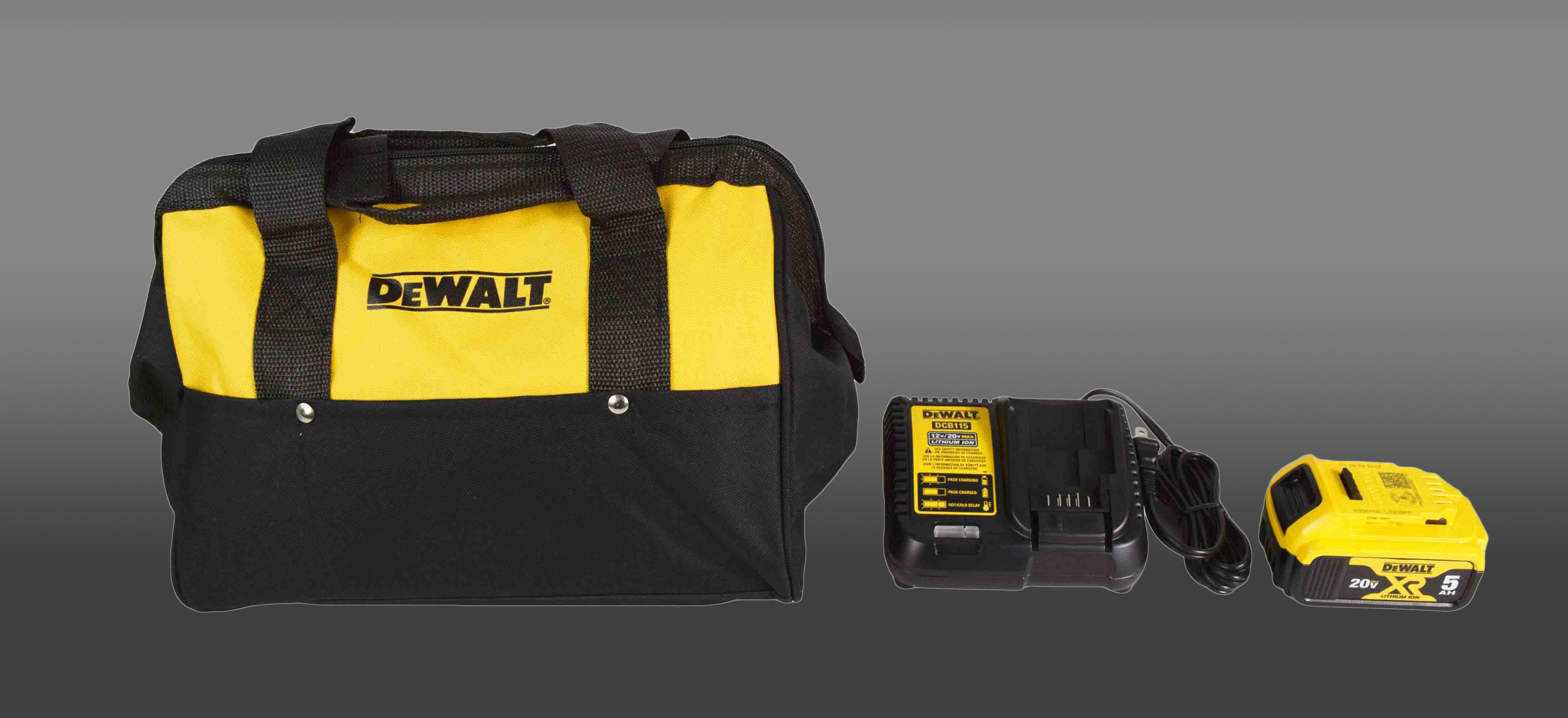 DeWALT Max Lithium-Ion 20V 5Ah Battery & Charger Kit DCB205CK with Tool ...