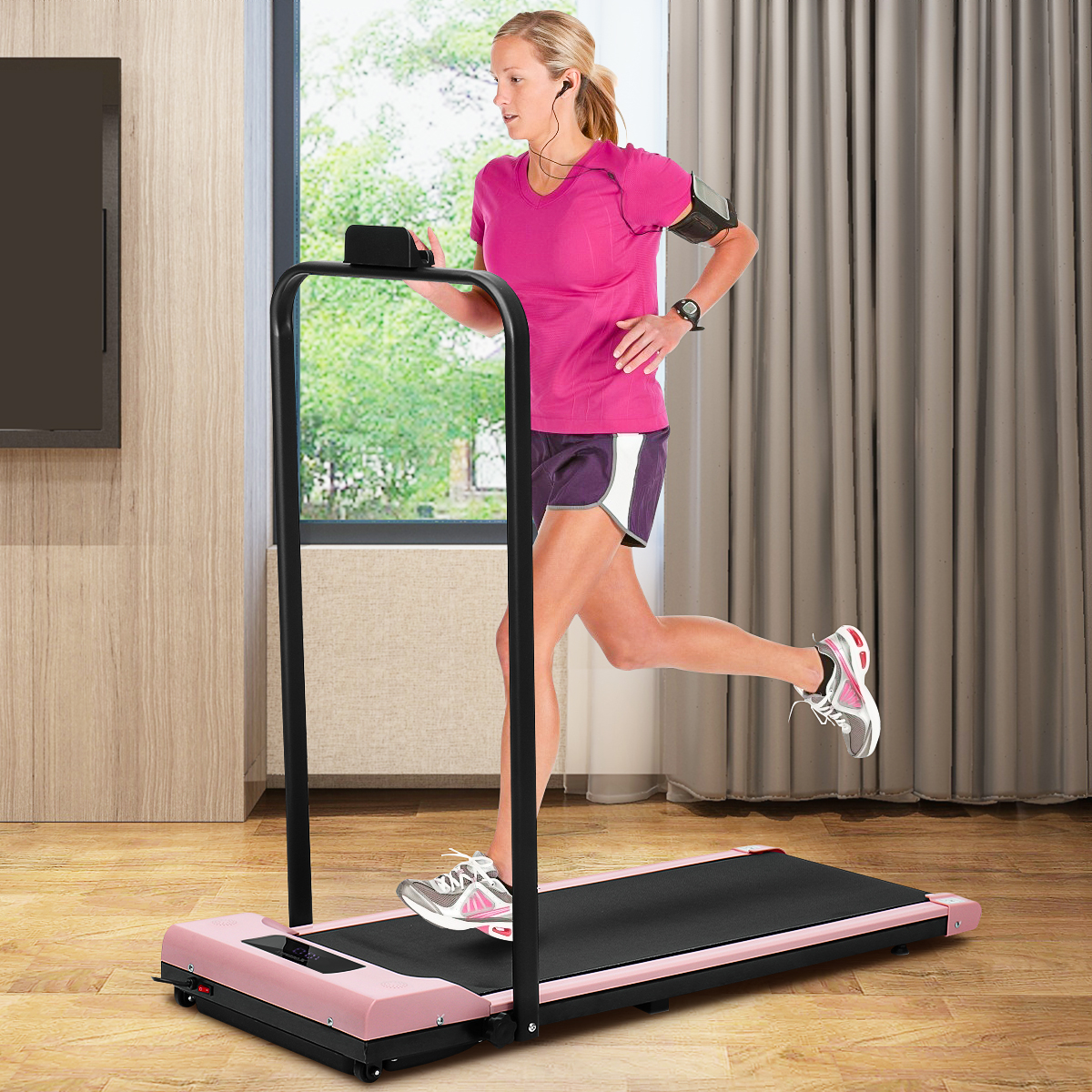 Geemax Electric Treadmill Foldable Compact Treadmill under Desks ...