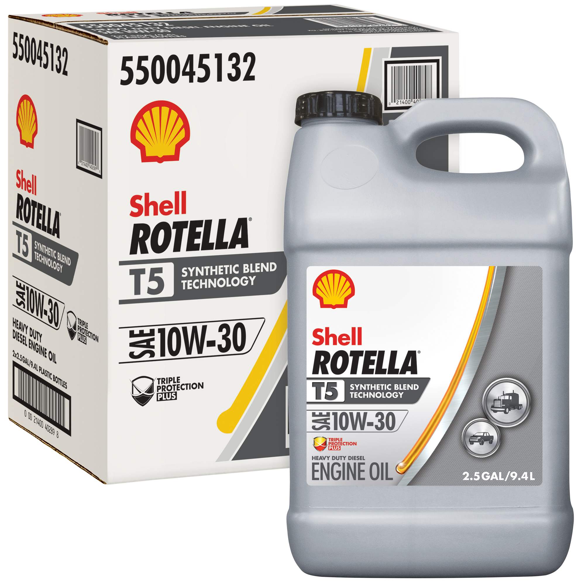 Shell Rotella T5 10W30 Diesel Engine Oil 25 gal 2pack