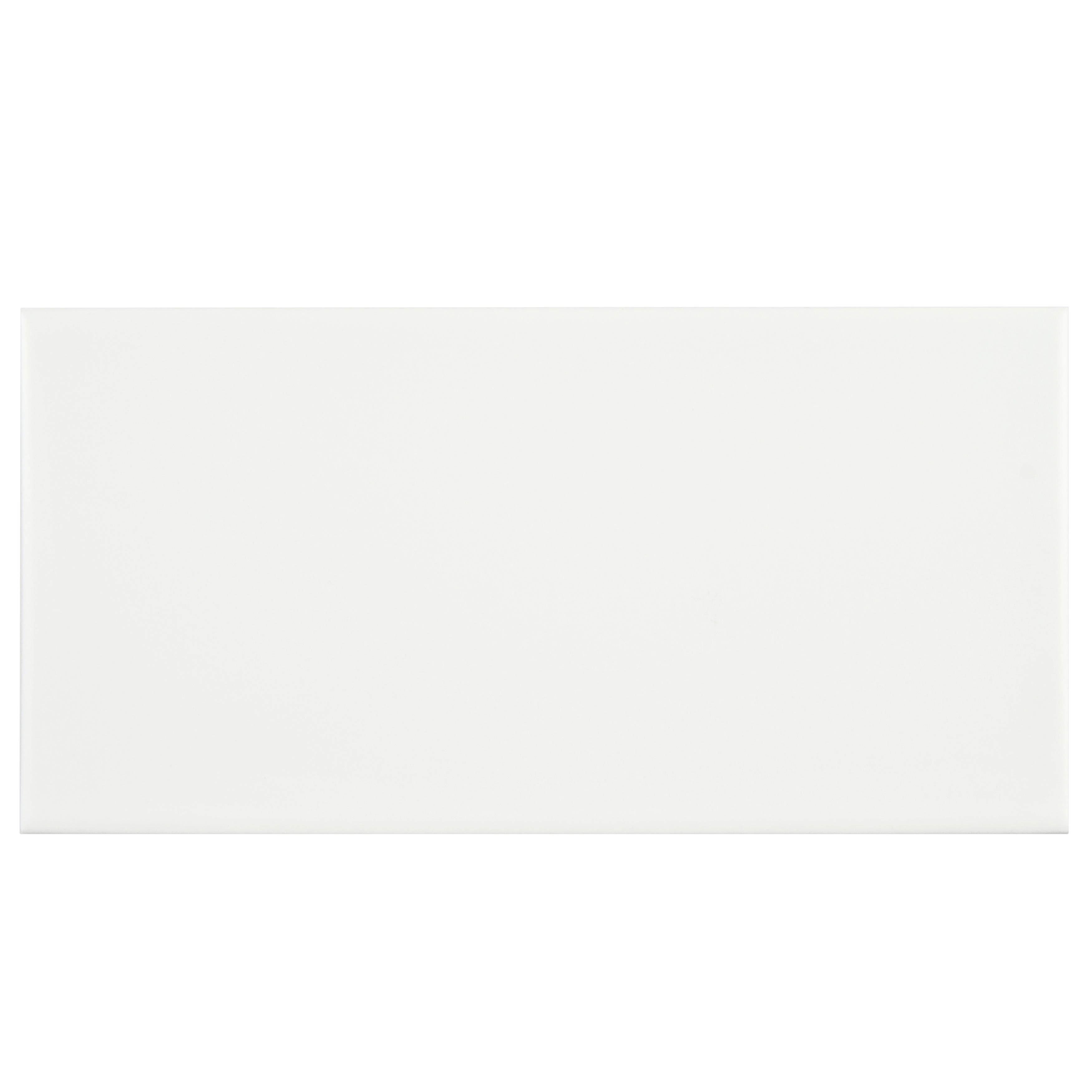 Merola Tile Projectos White 3-7/8" x 7-3/4" Ceramic Floor and Wall Tile ...
