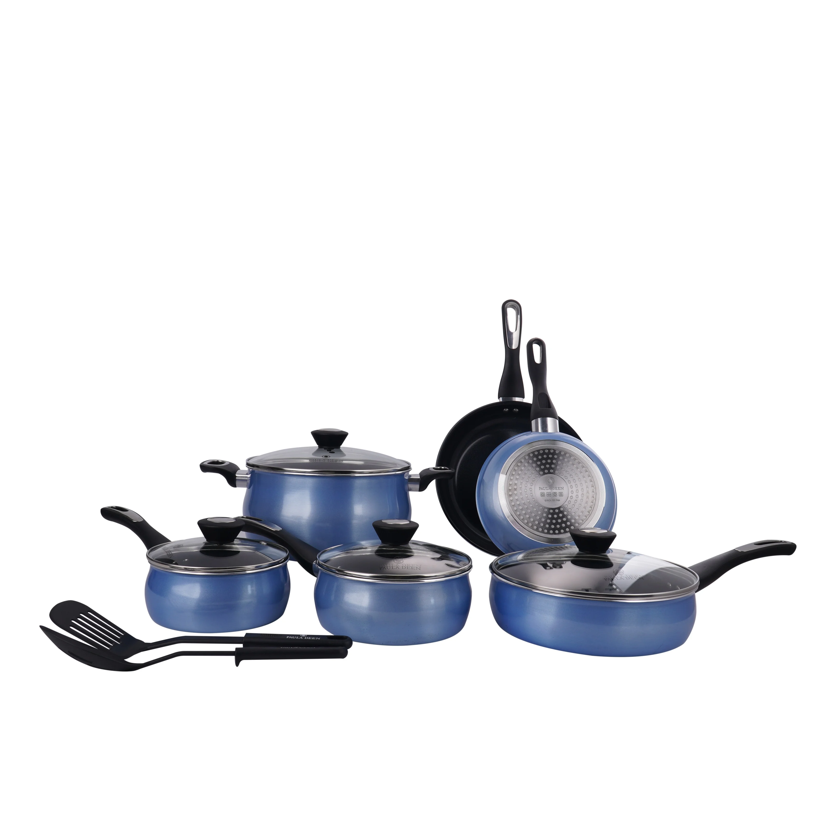 Paula Deen PD12PASSNSB 12 Piece Cookware Set Sky Blue - Costco Arizona