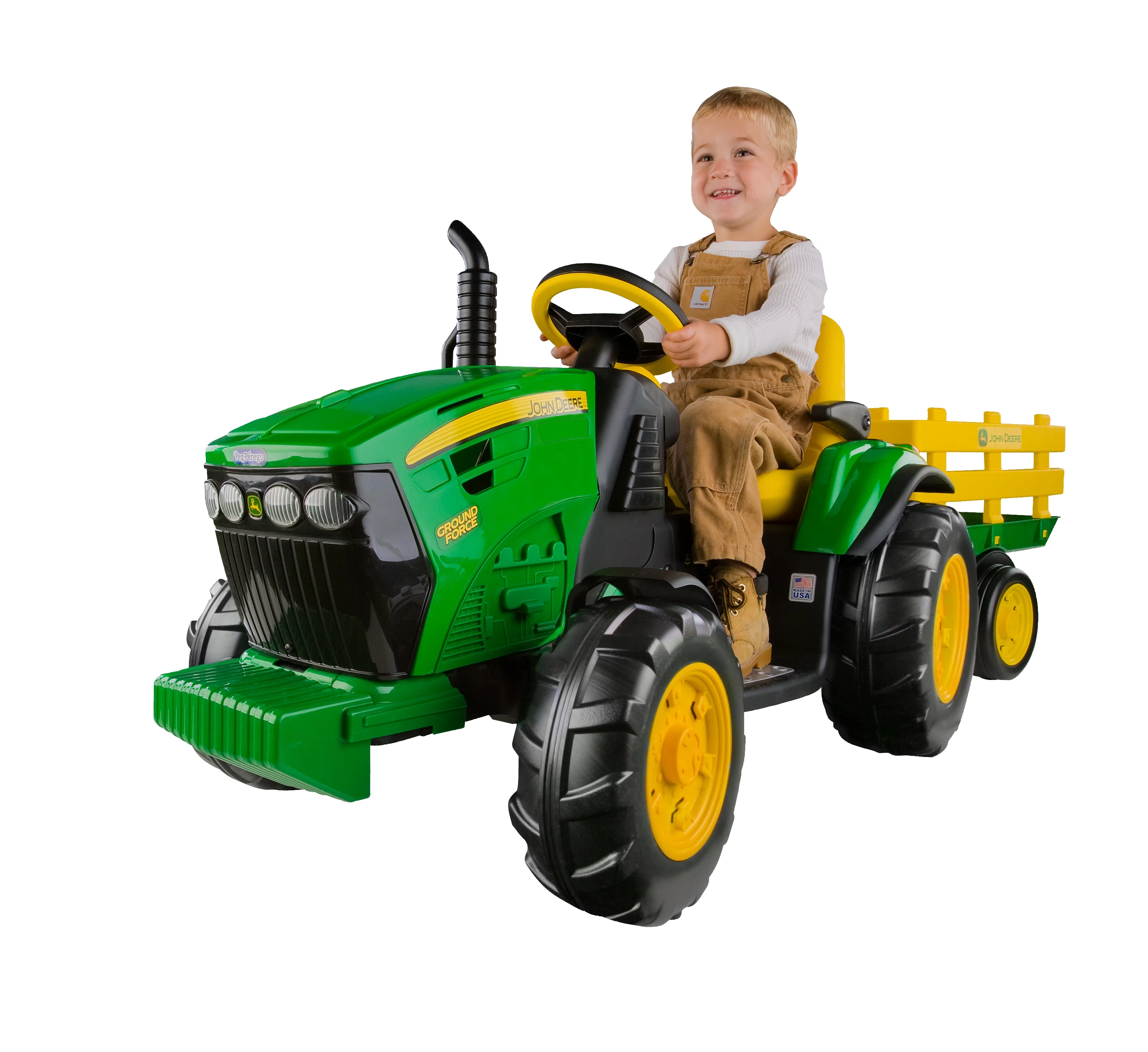 12V Peg Perego John Deere Ground Force Tractor Ride-on, for a Child ...