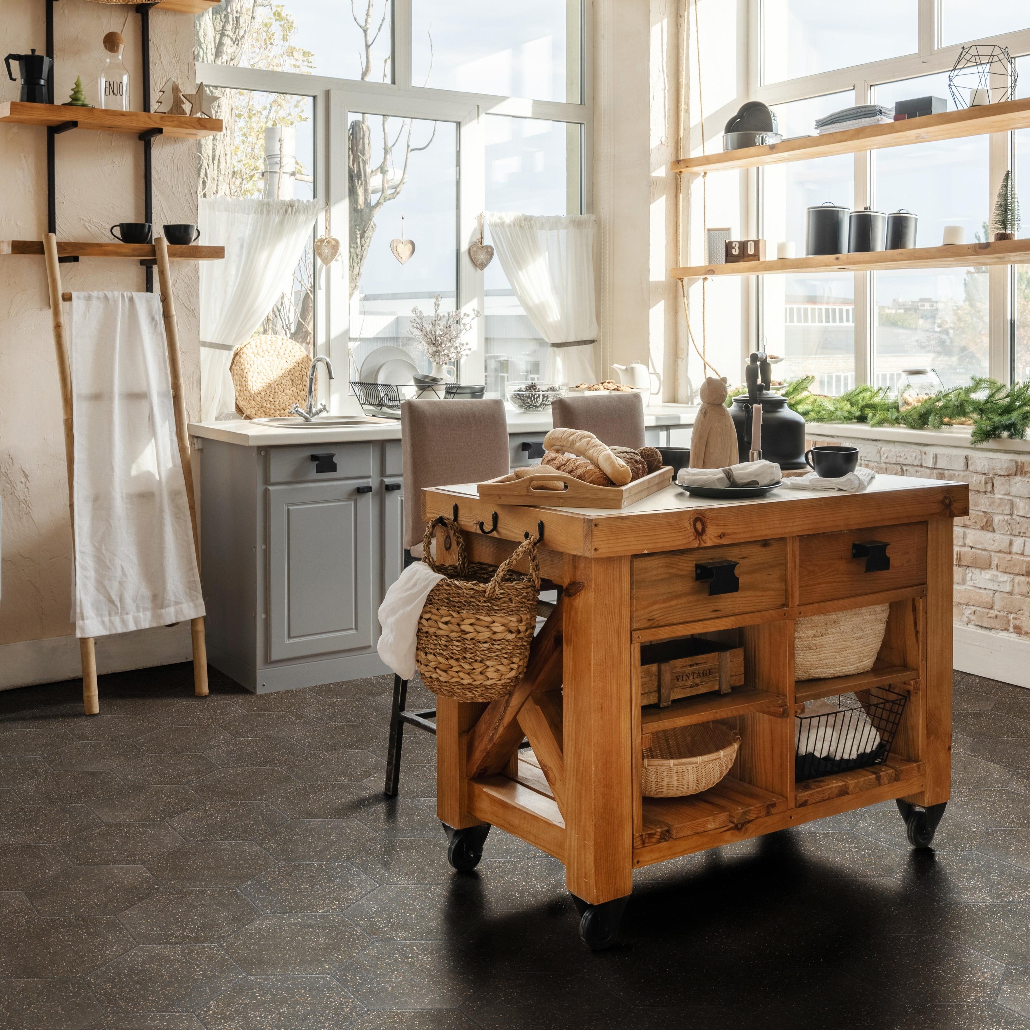 Merola Tile Palazzo Hex Colori 14-1/8" x 16-1/4" Porcelain Floor and ...