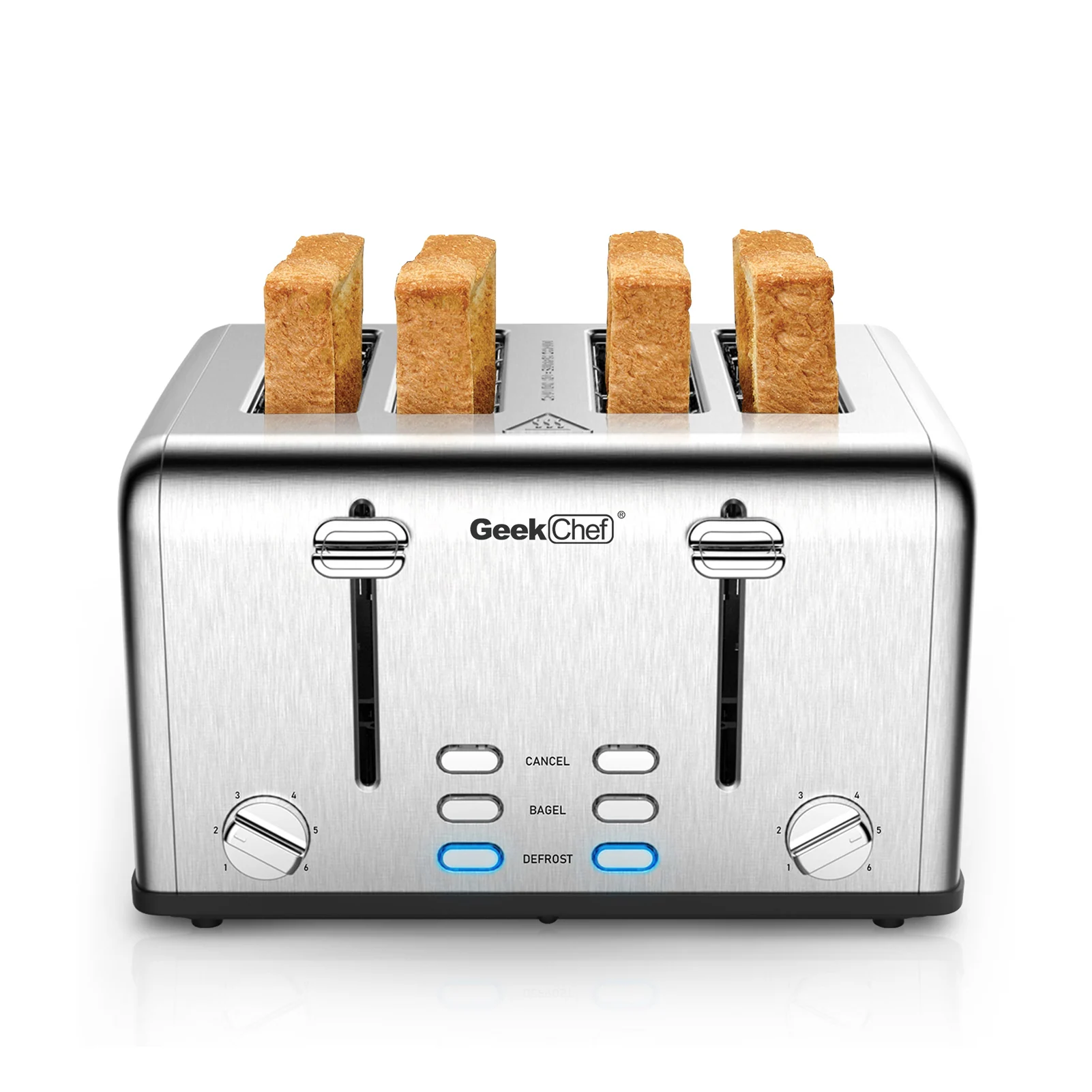 Stainless Steel 4-Slice Toaster Oven With Dual Control Panels - Costco ...
