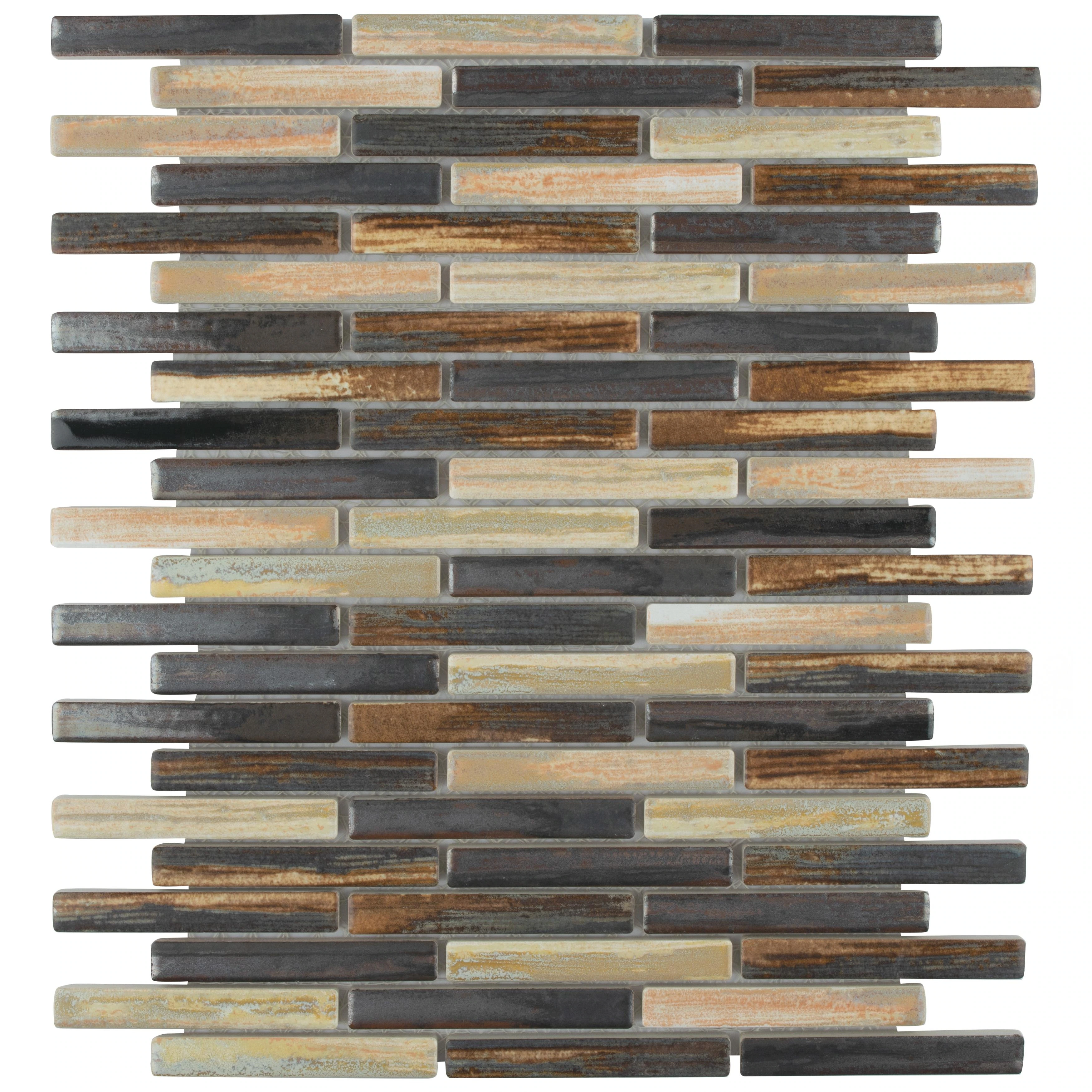 Merola Tile Rustica Brick Highlands 10-3/4" x 12-3/4" Porcelain Floor ...