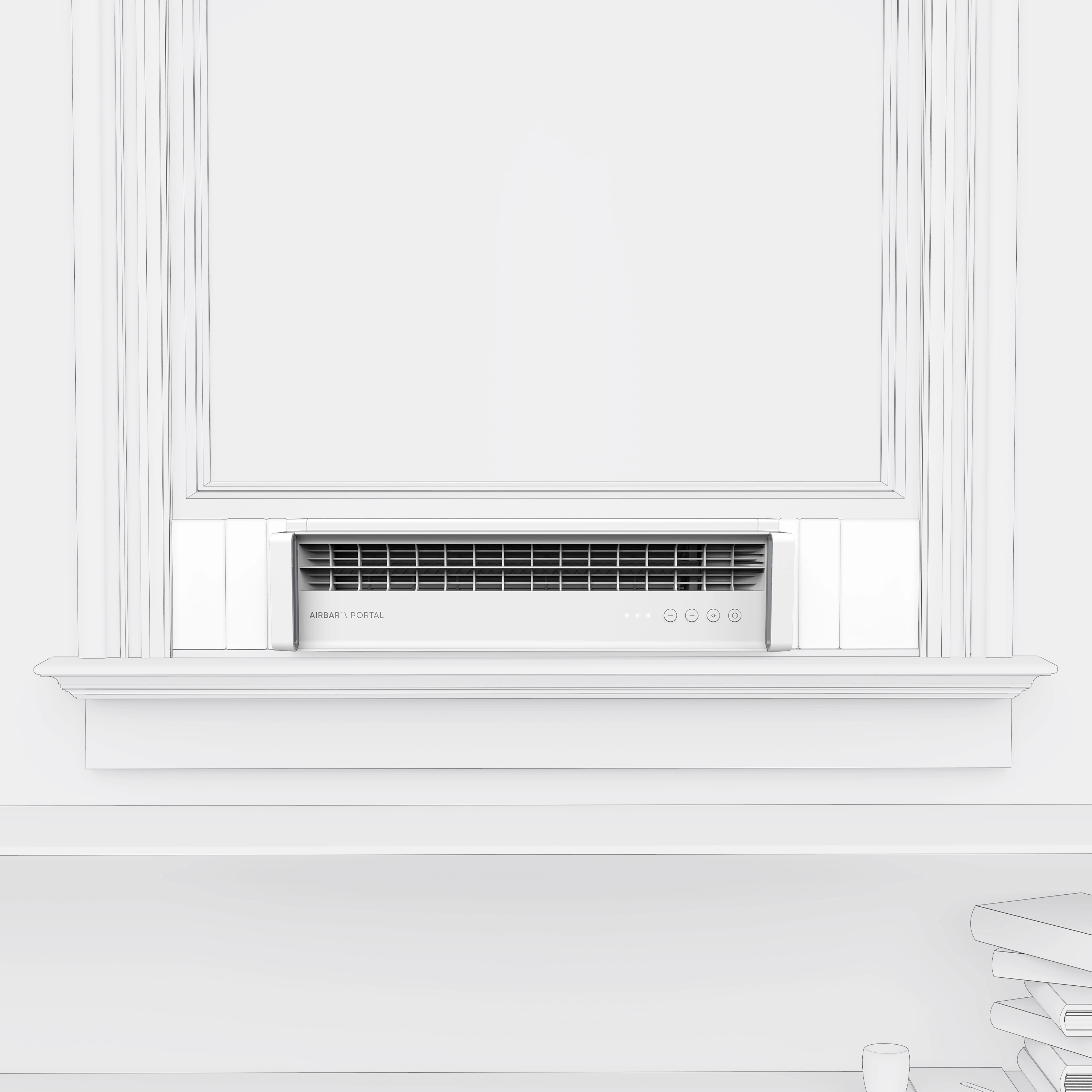 Sharper Image PORTAL Window Fan with 3 Speeds, Reversible Exhaust Mode ...