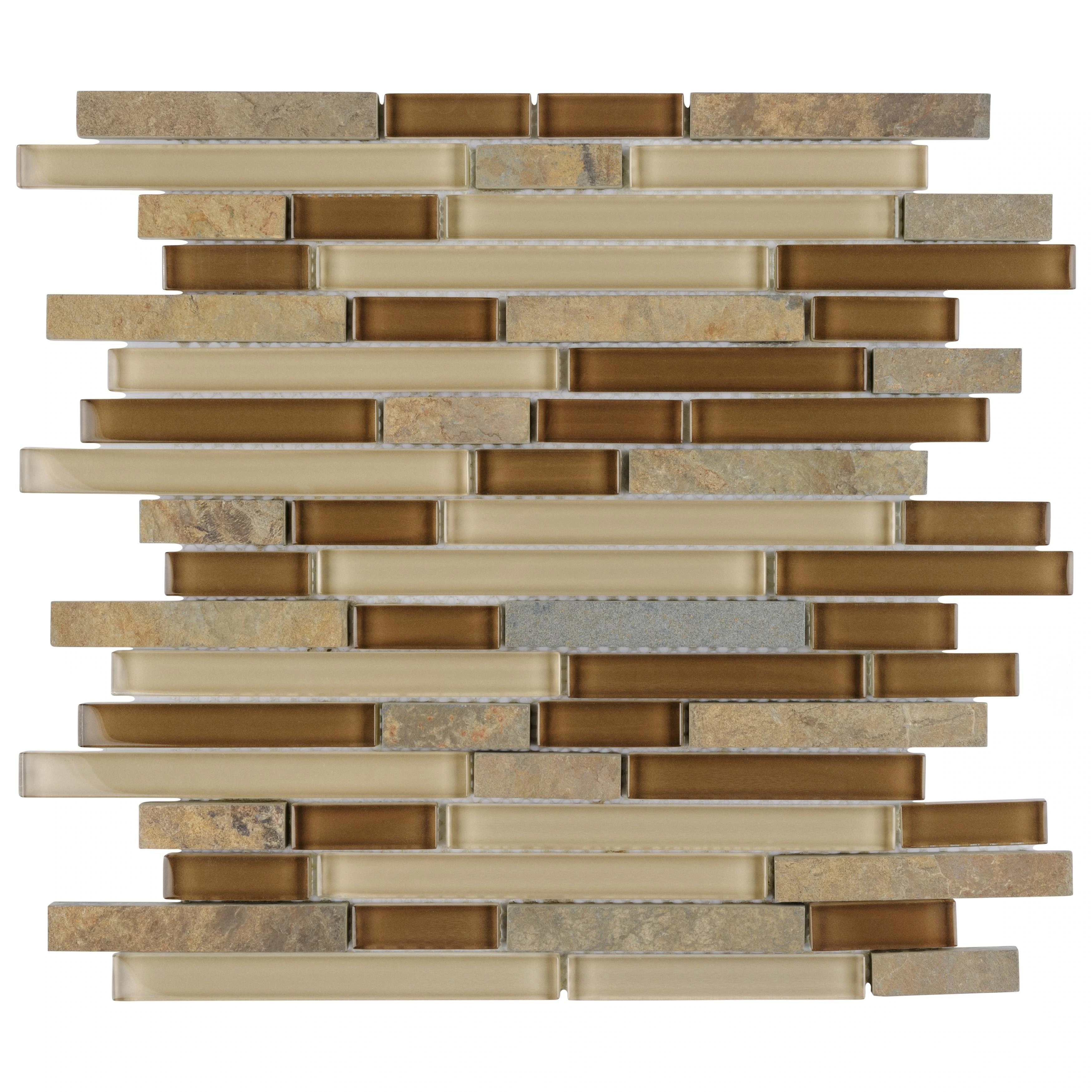 Merola Tile Tessera Piano Brixton 11-3/4" x 11-7/8" Glass Wall Tile ...