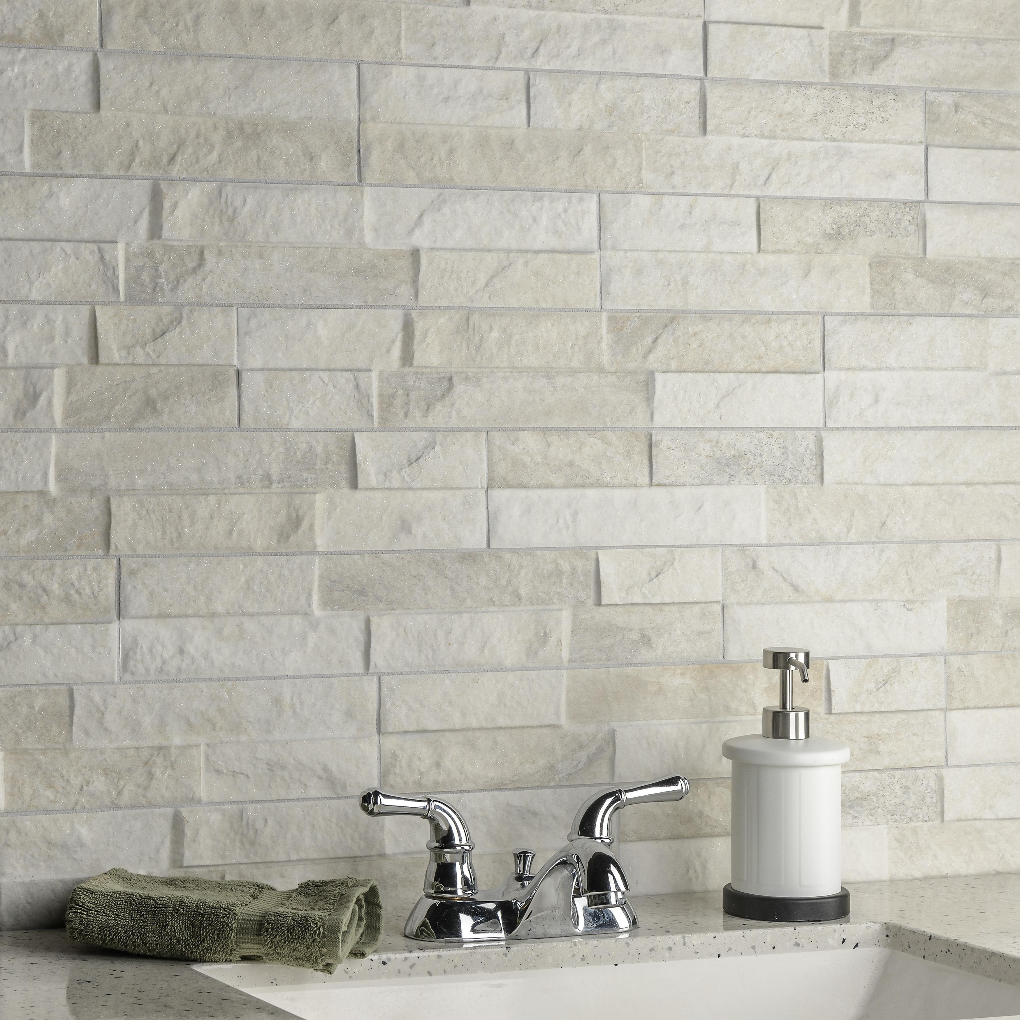 Merola Tile Ordino White 3-1/4" x 17-1/2" Porcelain Wall Tile - Costco ...