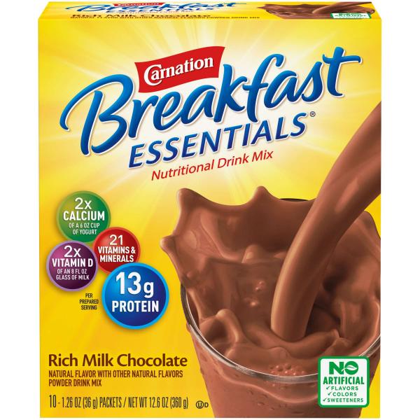 Carnation Breakfast Essentials Powder Nutritional Breakfast Drink Mix ...