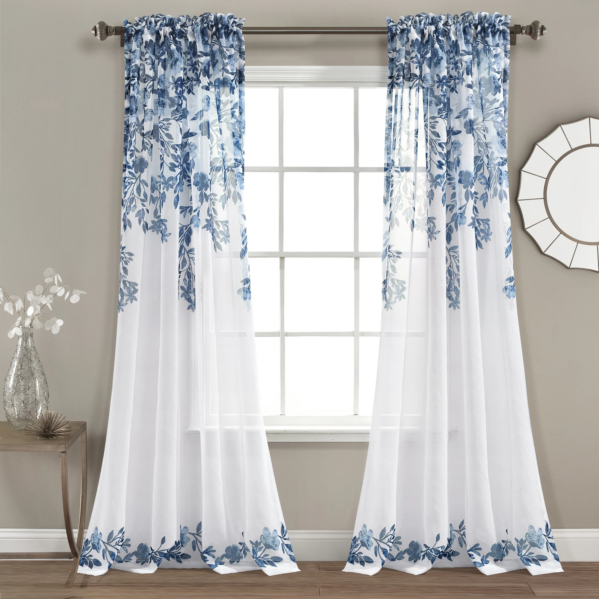 Lush Decor Tanisha Sheer Window Curtain Panel Pair - Costco Arizona