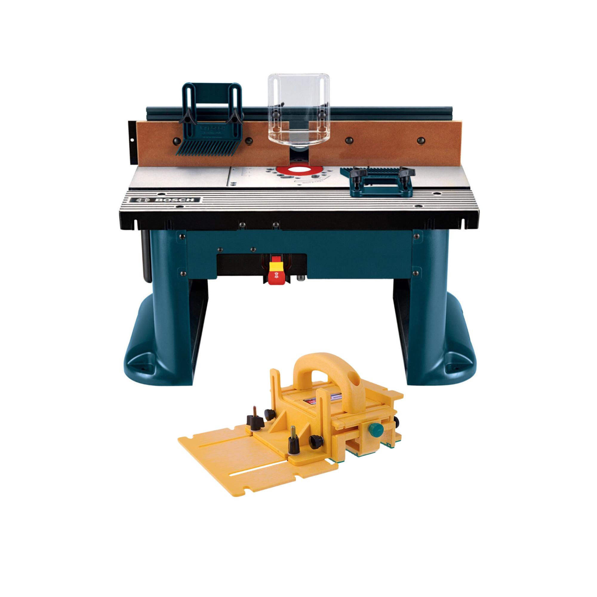 Bosch Benchtop Router Table with Adjustable Fence with Microjig Grr ...