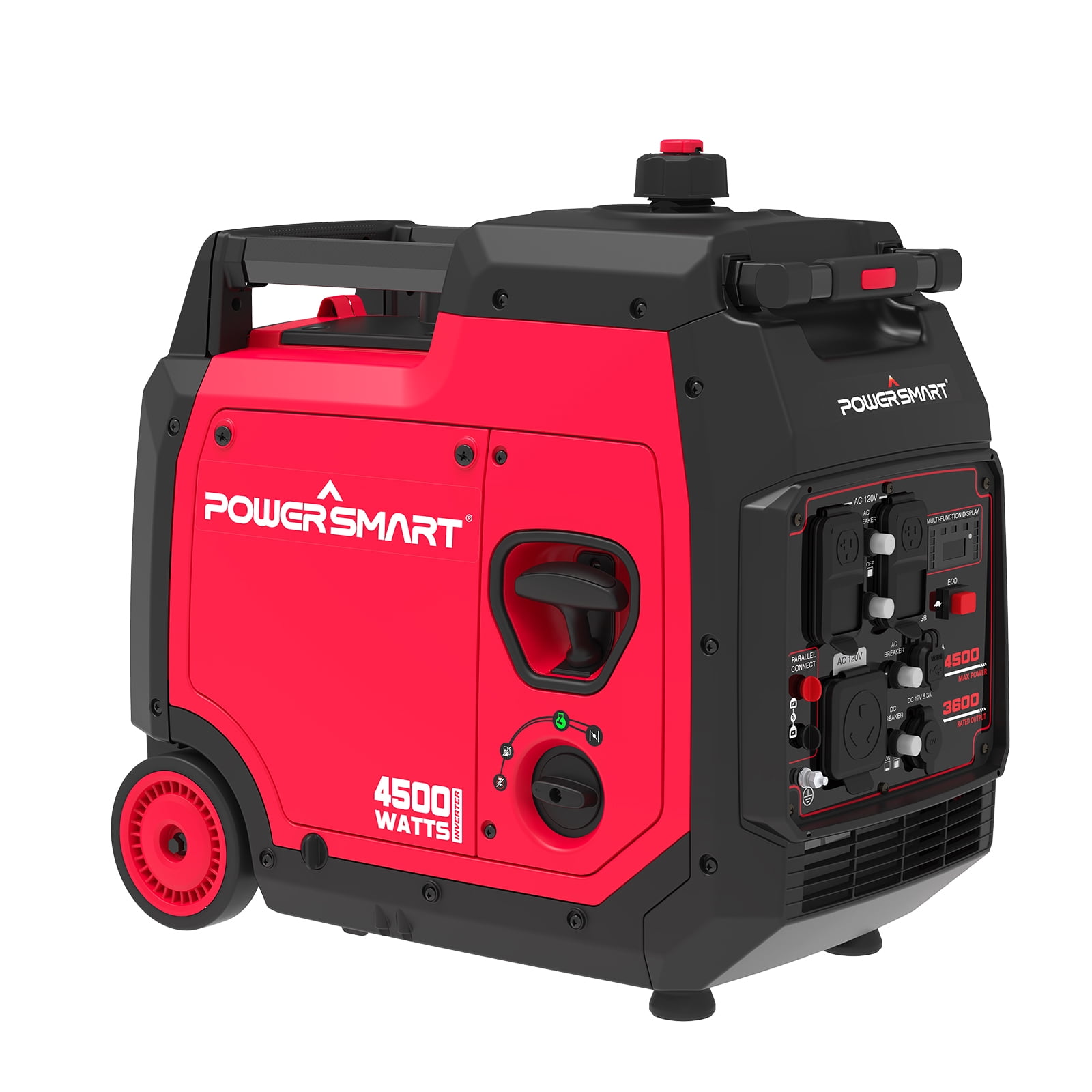 PowerSmart 4500 Watt Gas Powered Inverter Generator for Outdoor,Super ...