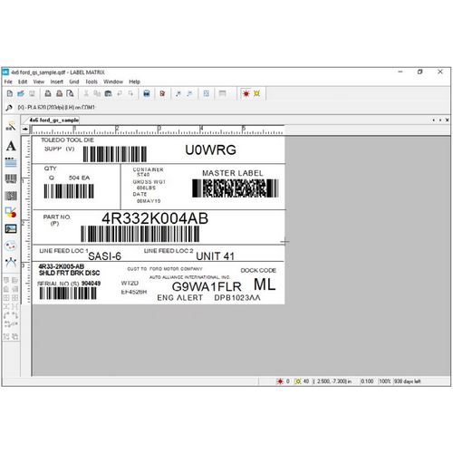 Teklynx LMPPN33YVROL Label Matrix Virtual Machine Powerpro Network, 3 ...
