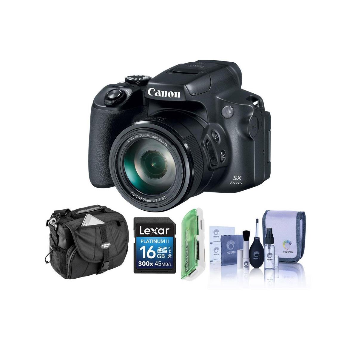 Canon PowerShot SX70 HS 20.3MP Digital Camera With Free Accessory ...