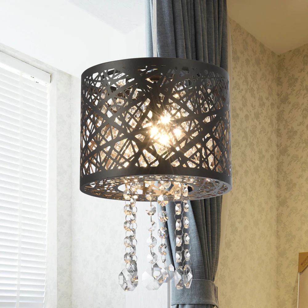 Limal 1-Light 8-Inch Antique Bronze Mini Drum Pendant - Costco Arizona