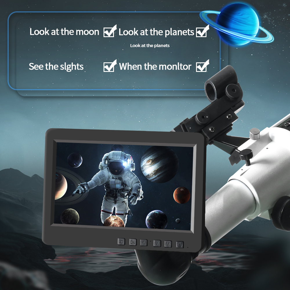 Walmeck 7 inch Astronomical Telescope Electronic Eyepiece Recorder ...