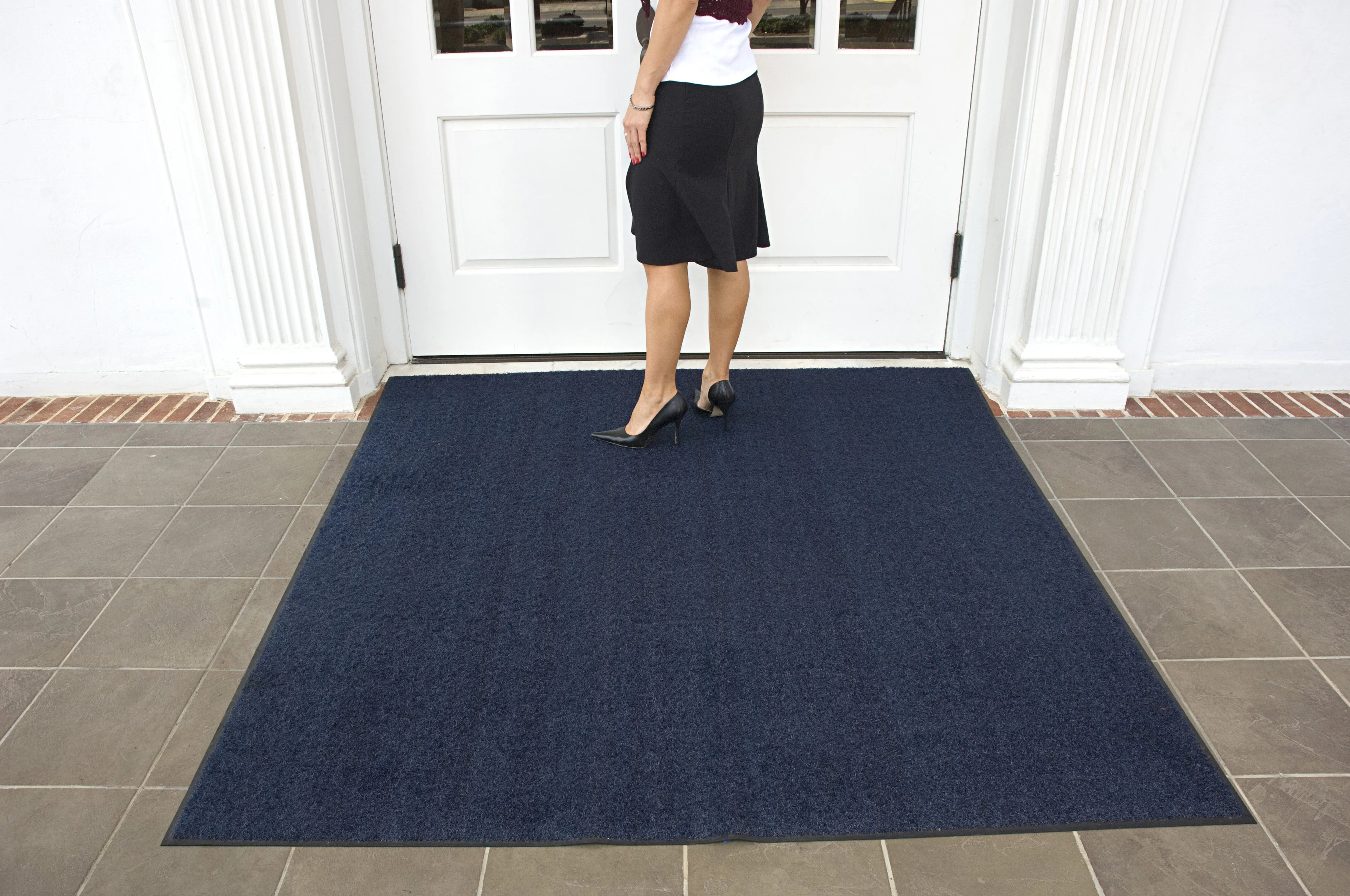 M+A Matting Brush Hog Floor Mat, 4' x 10', Navy Brush - Costco Arizona