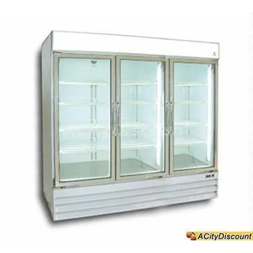 72 Cu.Ft Cooler Merchandiser w/ 3 Glass Swing Doors - Arizona Outlet