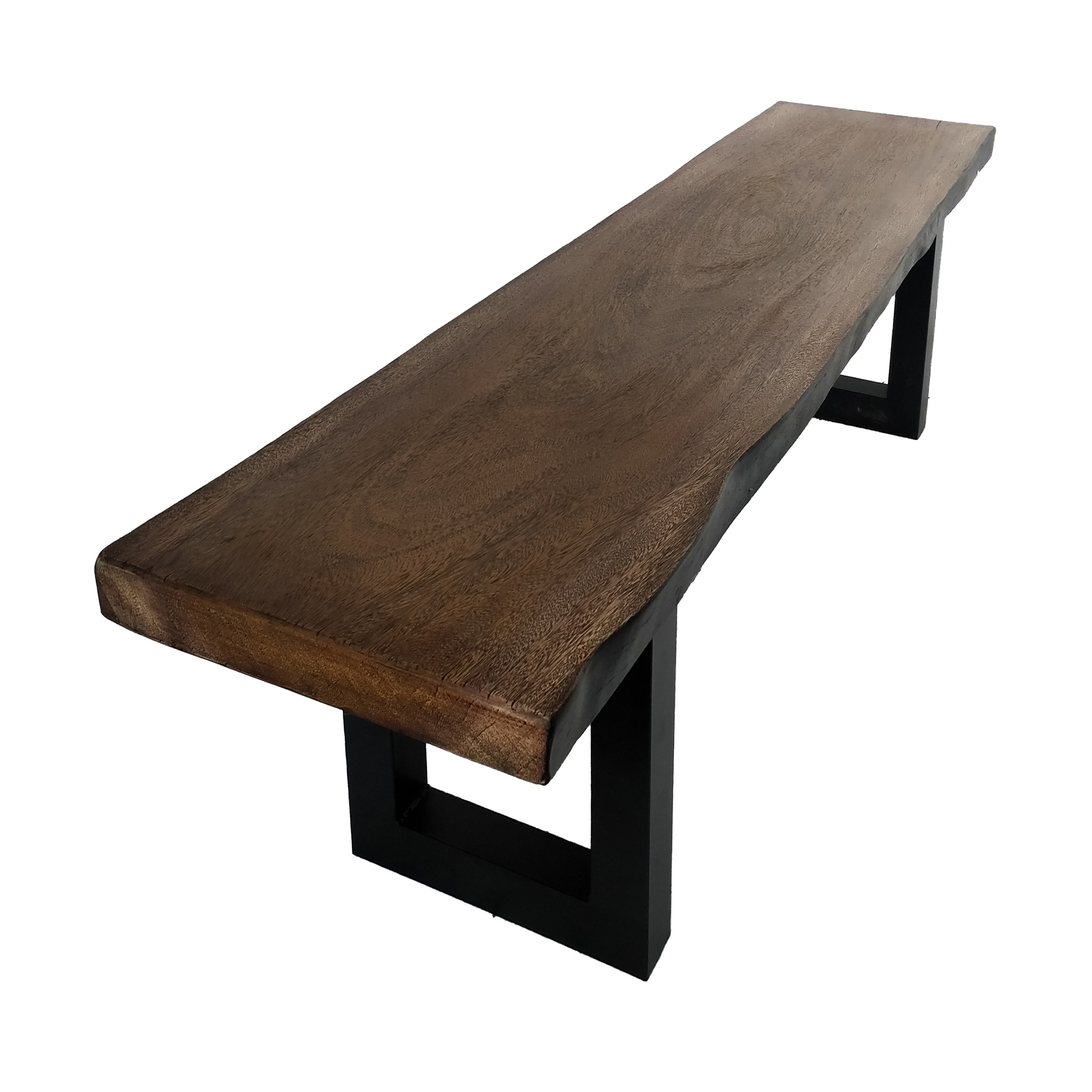 Noble House Brady Indoor Faux Live Edge Teak Finish Light Weight ...