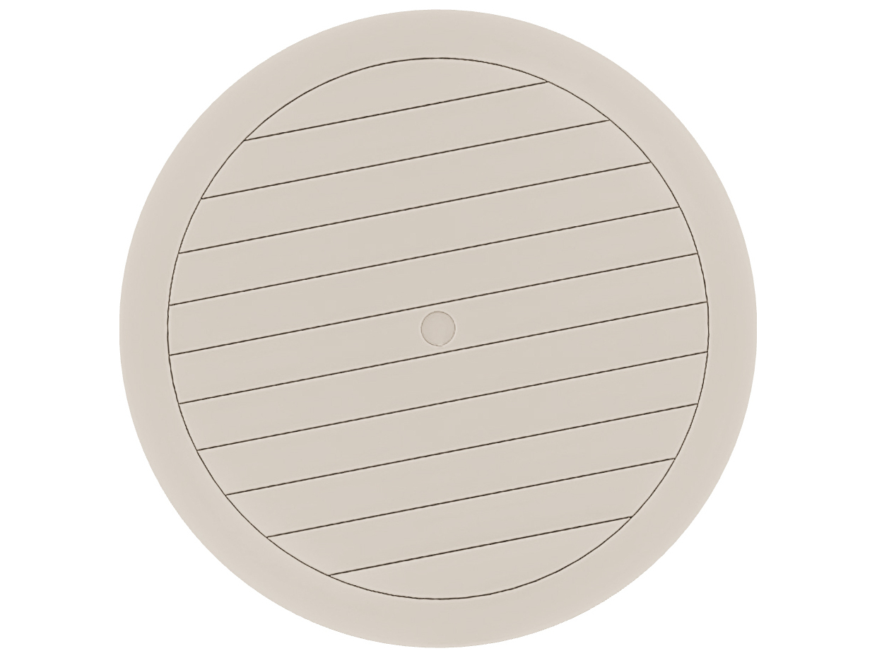 MGP 64'' Round Top Table with Umbrella Hole - Arizona Outlet