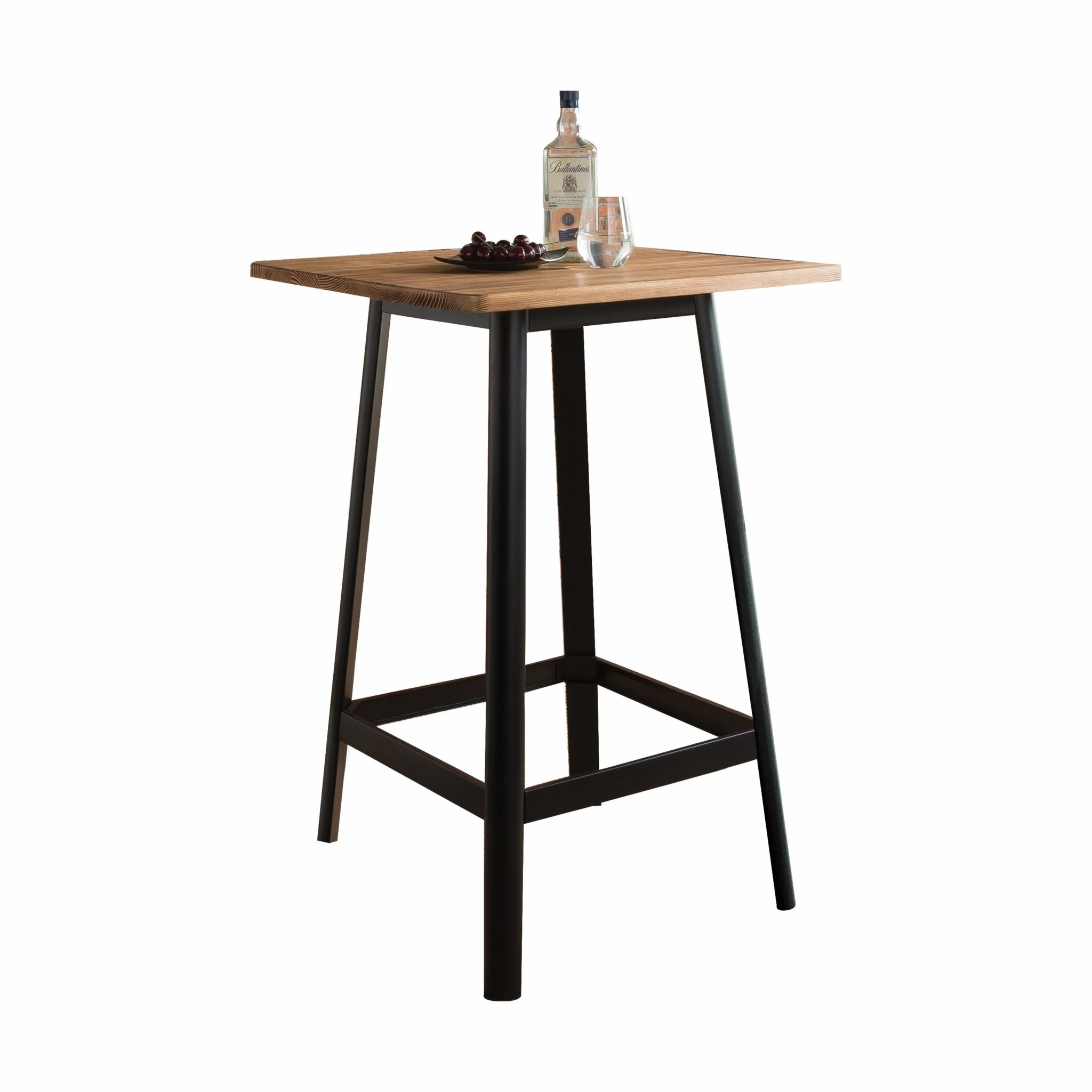 Square Natural And Black High Top Bar Table - Costco Arizona