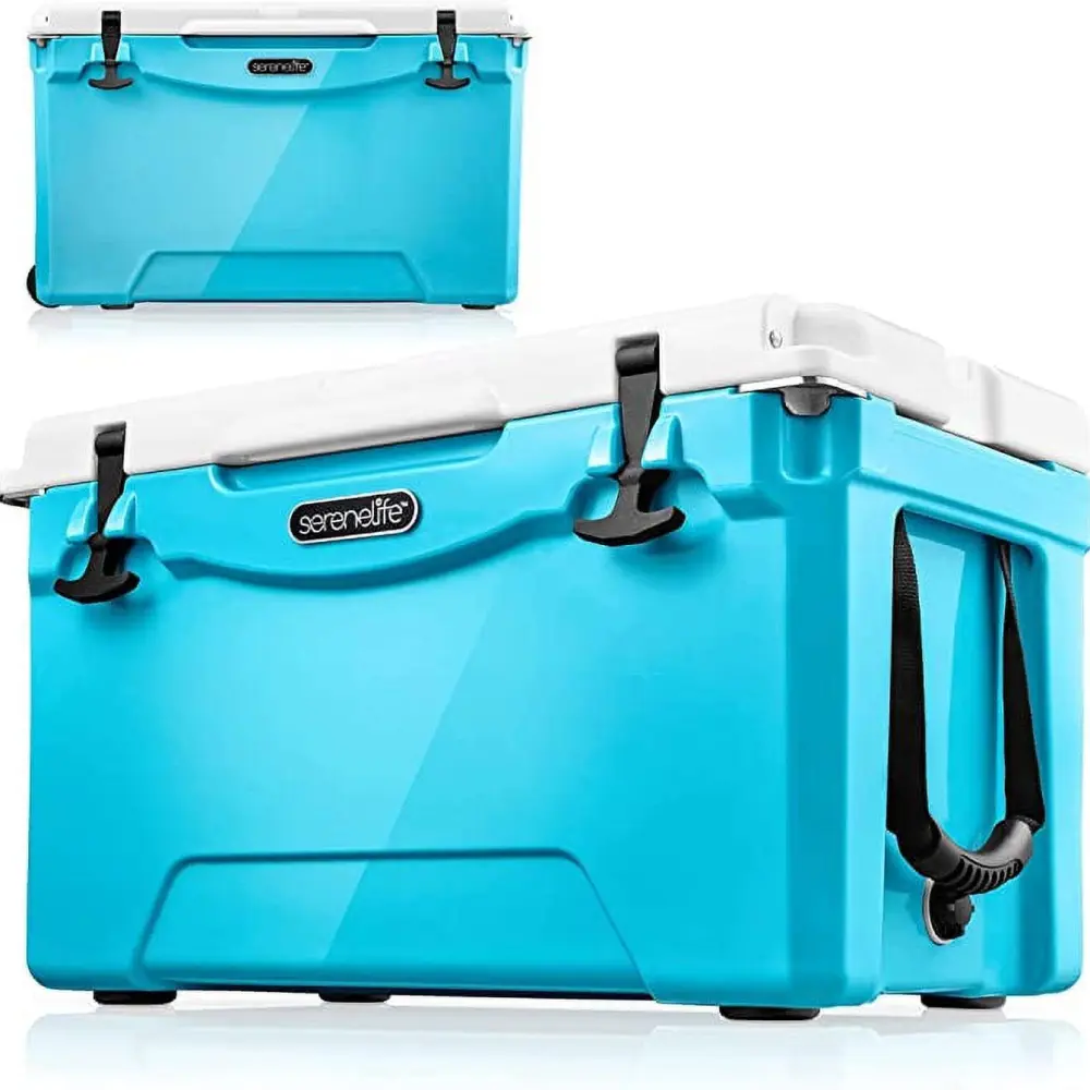 SereneLife 75 Quart Portable Cooler Box Lightweight Heavy-Duty Travel ...