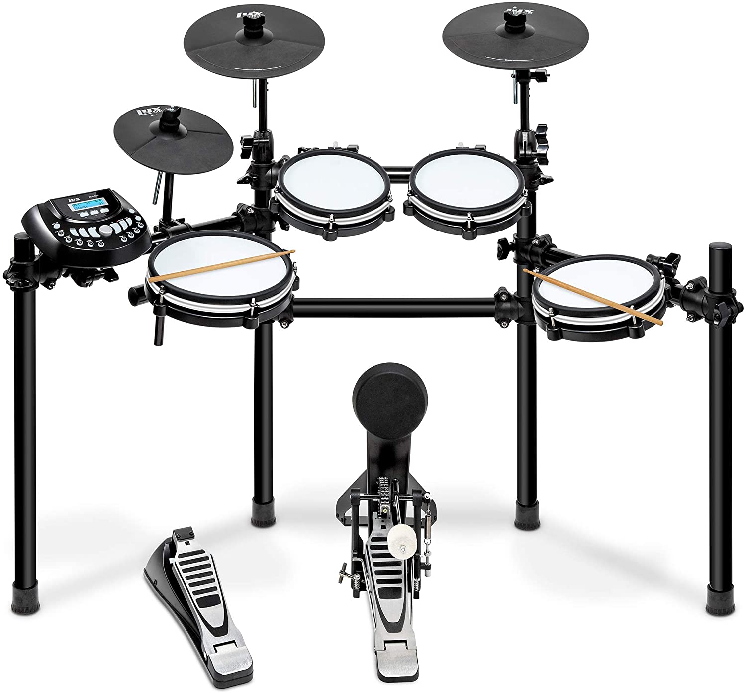 LyxJam 8-Piece Electronic Drum Set, Adult, Professional Electric Drum ...