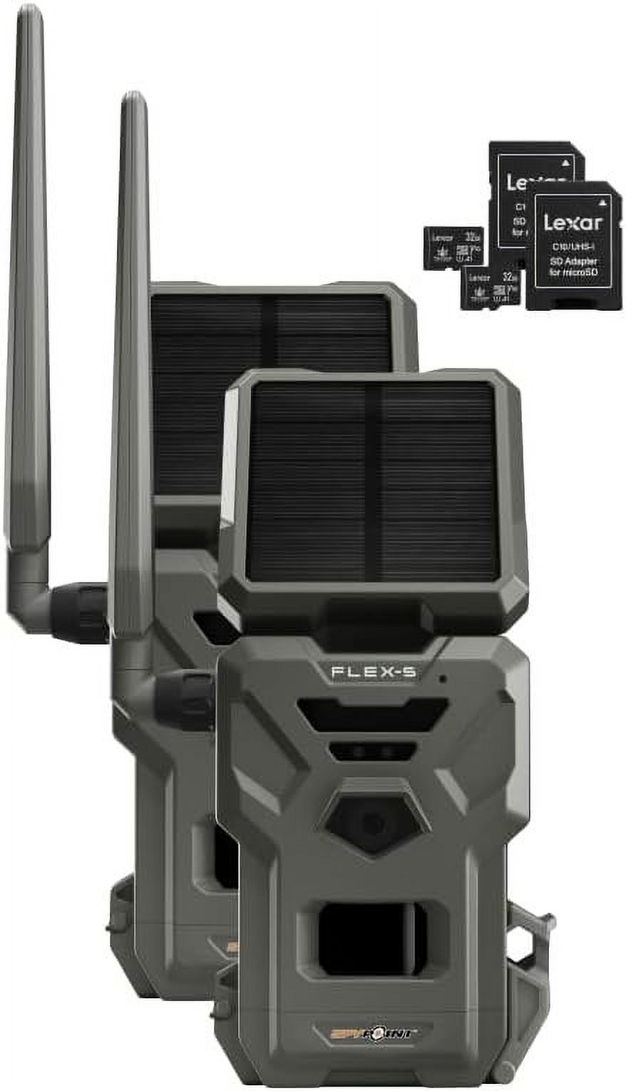 SPYPOINT Flex-S Solar Cellular Trail Camera 2 PK Integrated Solar Panel ...