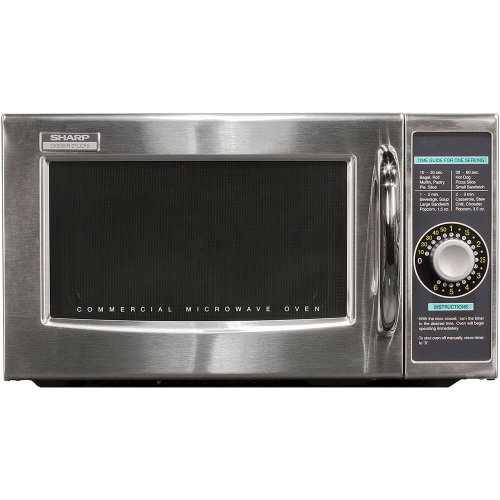 Sharp R-21LCFS Medium-Duty Commercial Microwave Oven with Dial Timer ...