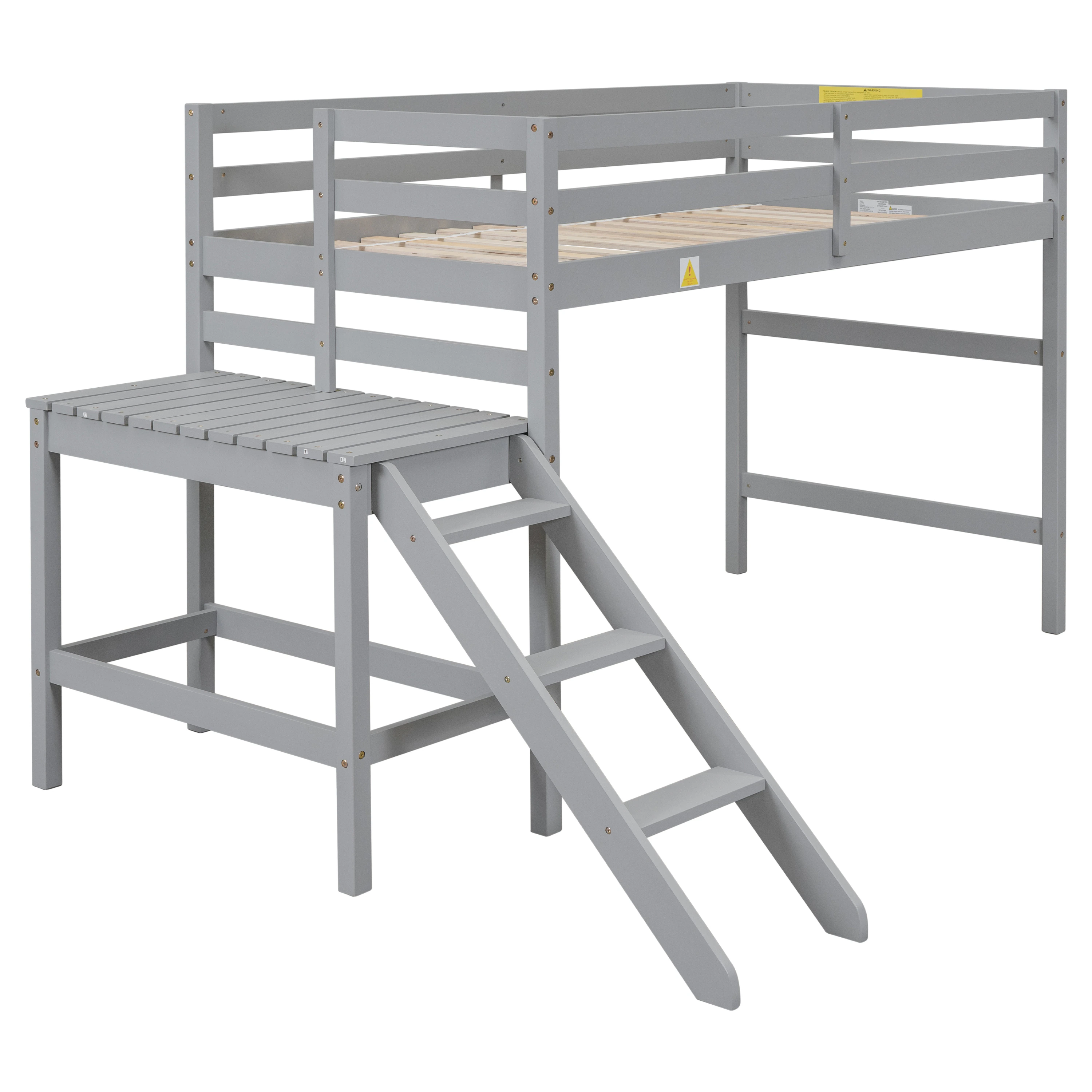 Loft Bed with Platform and ladder - Arizona Outlet