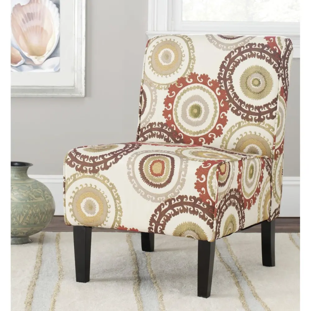 SAFAVIEH Marka Armless Club Chair Terracotta / Brown - Costco Arizona