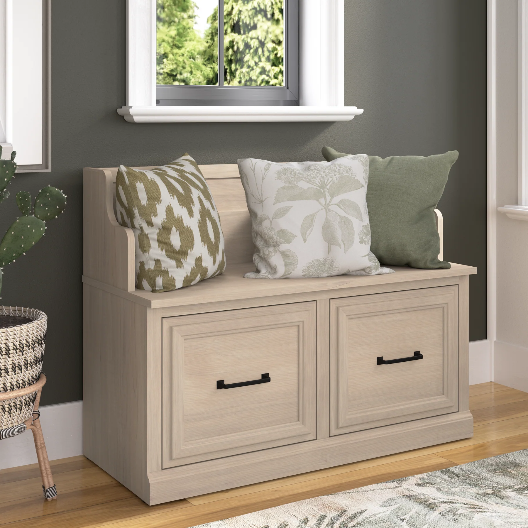 Woodland 40W Entryway Bench with Doors - Costco Arizona