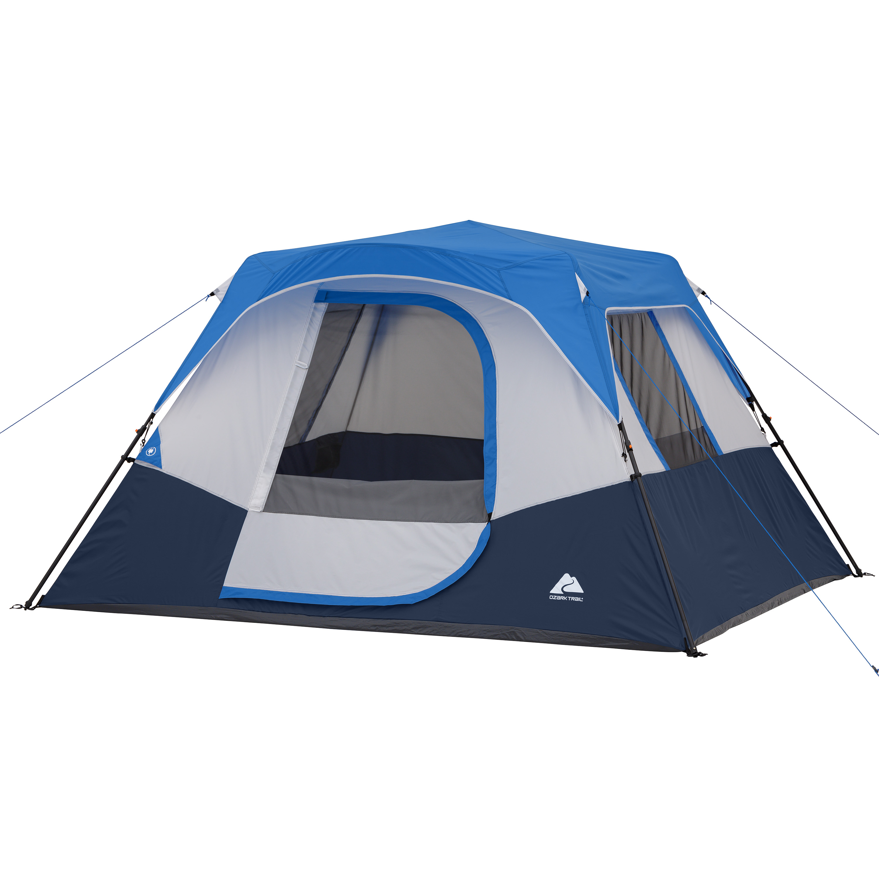 Ozark Trail 10’ x 9' 6-Person Instant Cabin Tent with LED Lighted Hub ...