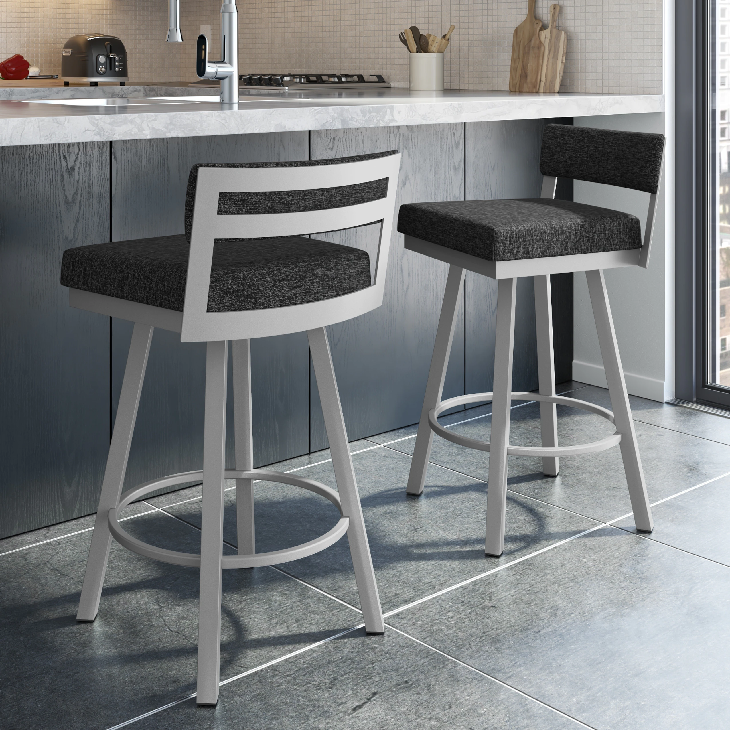 Amisco Travis Swivel Counter and Bar Stool - Costco Arizona